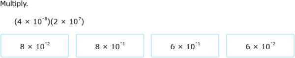 IXL - Multiply numbers written in standard form (Year 10 maths practice)