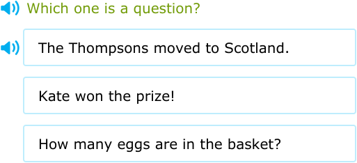 IXL - Identify questions (Year 2 English practice)