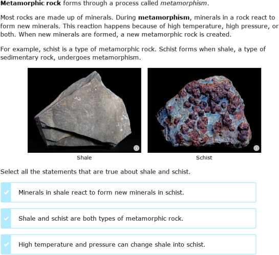 IXL - Introduction to the rock cycle (Year 9 science practice)
