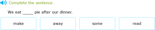 IXL - Complete the sentence with the correct sight word (Year 3 English ...