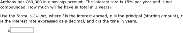 IXL - Simple interest (Year 8 maths practice)