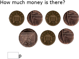 IXL - Count money - 1p and 2p coins (Reception maths practice)