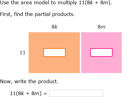 IXL - Multiply using the distributive property: area models (Year 7 ...