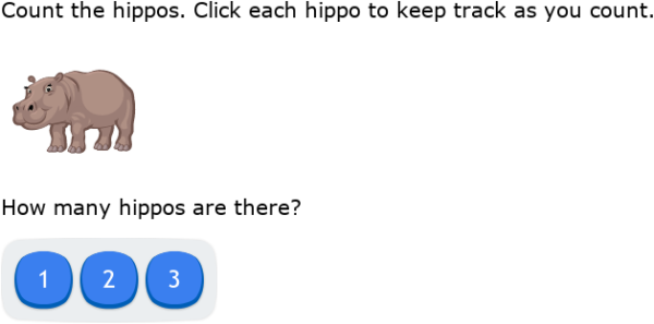 IXL - Learn to count to 3 (Year 1 maths practice)