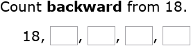 IXL - Count forward and backward - up to 30 (Reception maths practice)