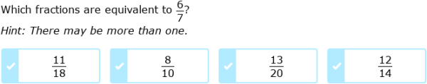 IXL - Equivalent fractions (Year 6 maths practice)