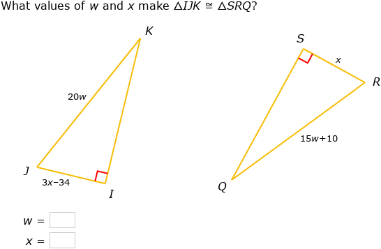 IXL - Hypotenuse-Leg Theorem (Year 10 maths practice)