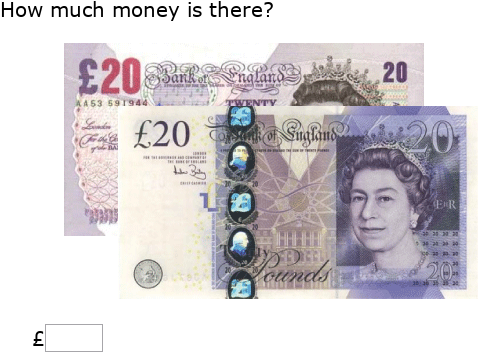 IXL - Count coins and notes - up to £20 note (Year 2 maths practice)