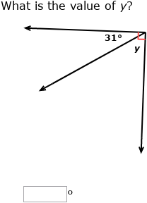 IXL - Find a missing angle - complementary angles (Year 6 maths practice)