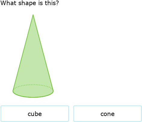 IXL - Name the solid shape (Reception maths practice)