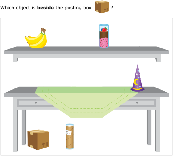 IXL - Beside and next to (Reception maths practice)