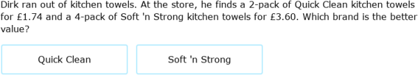 IXL - Compare rates: word problems (Year 8 maths practice)