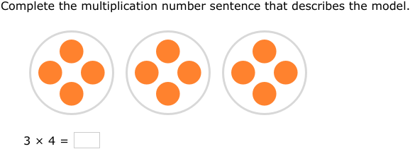 IXL - Write multiplication sentences for equal groups (Year 4 maths practice)