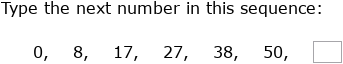 IXL - Complete an increasing number pattern (Year 5 maths practice)