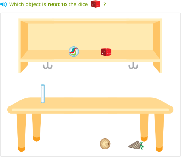 IXL - Next to and beside (Reception English practice)