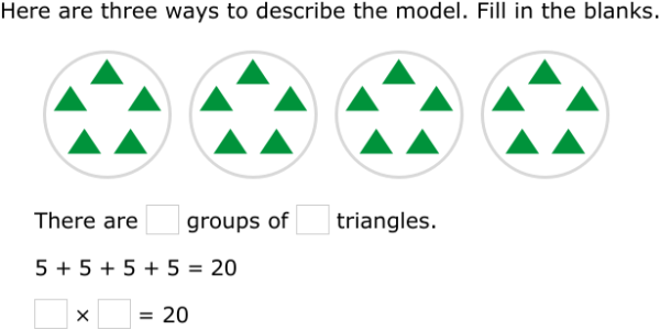 IXL - Relate addition and multiplication for equal groups (Year 2 maths practice)