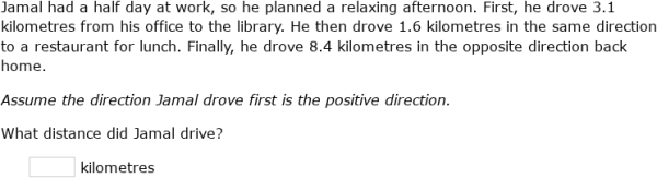 IXL - Distance and displacement in one dimension (Year 10 science practice)