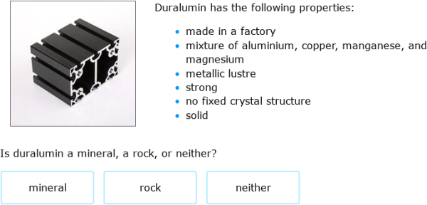 IXL - Identify rocks and minerals (Year 6 science practice)