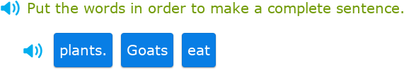 IXL - Unscramble the words to make a complete sentence (Year 1 English ...