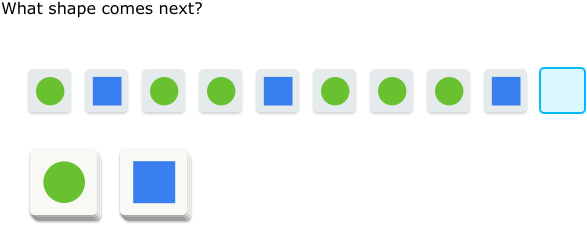 IXL - Find the next shape in a pattern (Year 4 maths practice)