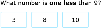 IXL - One more and one less - up to 20 (Year 1 maths practice)