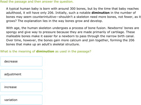 IXL - Use context to identify the meaning of a word (Year 9 English ...