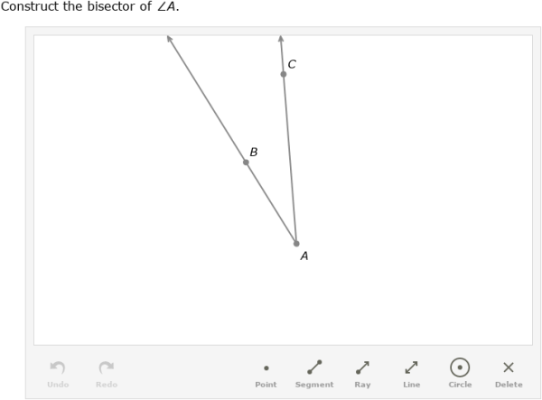 IXL - Construct an angle bisector (Year 9 maths practice)