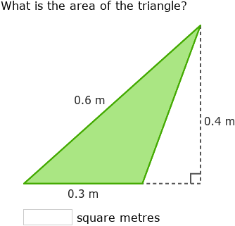 IXL - Area of triangles (Year 7 maths practice)