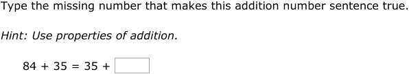 IXL - Complete the equation using properties of addition (Year 4 maths ...