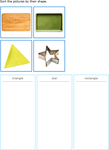 IXL - Sort objects by two-dimensional shape (Year 1 science practice)