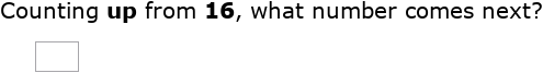 IXL - Count up and down to find the next number - up to 20 (Year 1 ...