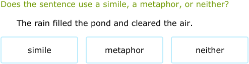 IXL - Identify similes and metaphors (Year 6 English practice)