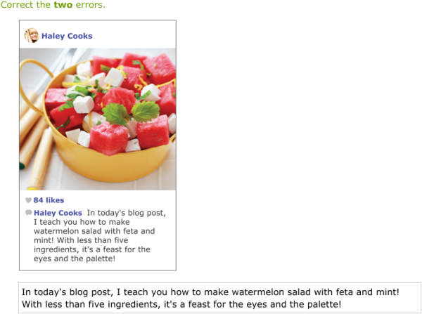 IXL - Correct errors in everyday use (Year 10 English practice)