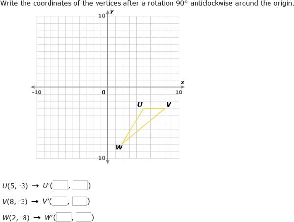 IXL - Rotations: find the coordinates (Year 9 maths practice)
