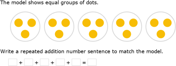 IXL - Write addition sentences for equal groups - sums to 25 (Year 2 ...