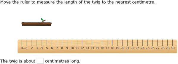 IXL - Measure using a centimetre ruler (Year 4 maths practice)
