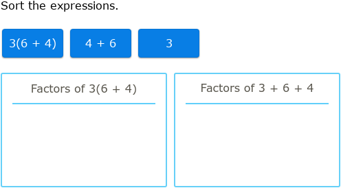 IXL - Sort factors of expressions (Year 9 maths practice)