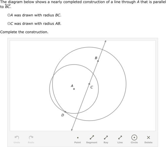 IXL - Construct parallel lines (Year 9 maths practice)