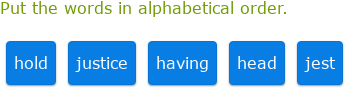 IXL - Order alphabetically based on the first two letters (Year 5 ...
