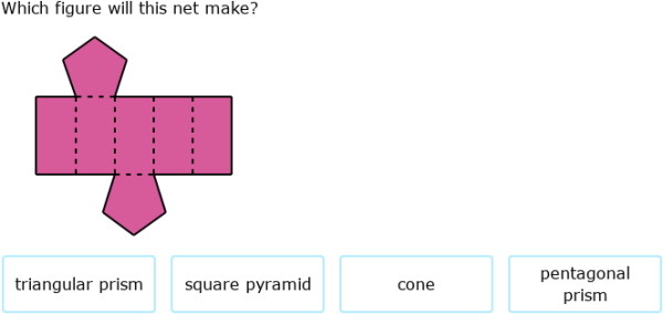 IXL - Nets of three-dimensional figures (Year 6 maths practice)