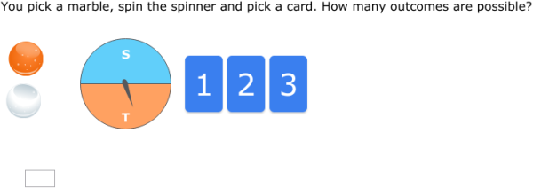 IXL - Compound events: find the number of outcomes (Year 12 maths practice)