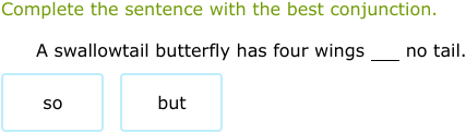 IXL - Use coordinating conjunctions (Year 5 English practice)
