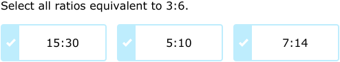 IXL - Identify equivalent ratios (Year 6 maths practice)