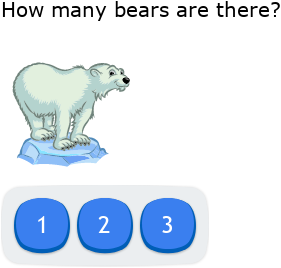 IXL - Count objects - up to 3 (Reception maths practice)