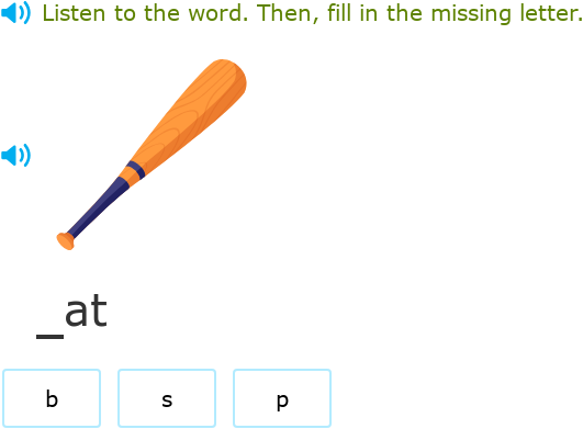 IXL - Complete the short a word (Year 2 English practice)