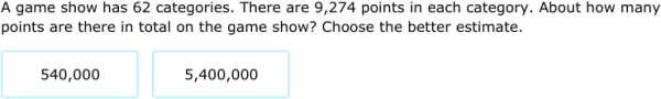 IXL - Estimate to solve word problems (Year 8 maths practice)