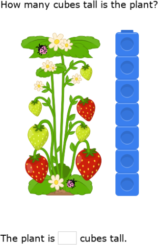 IXL - Measure height with cubes (Year 1 maths practice)