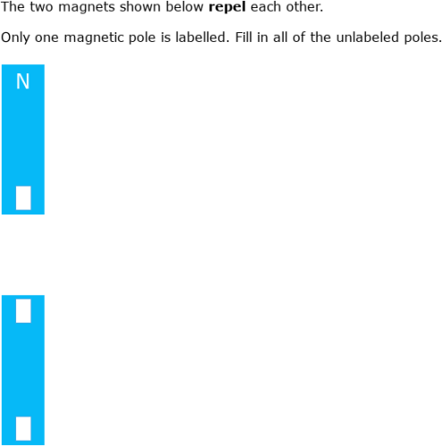 IXL - Label magnets that attract or repel (Year 6 science practice)