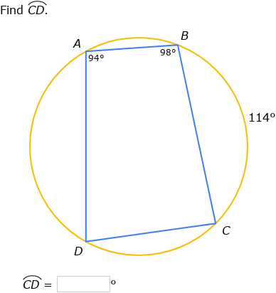 IXL - Angles in inscribed quadrilaterals II (Year 11 maths practice)