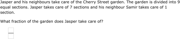 IXL - Understanding fractions: word problems (Year 7 maths practice)